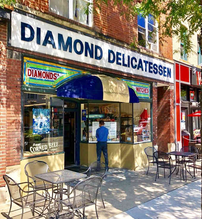 Sidewalk seating for those perfect Ohio days when eating outside just feels like the right move.