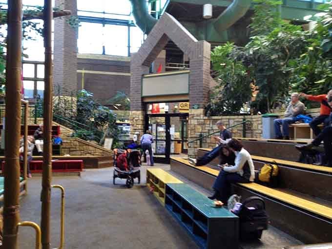 Parents perch on benches like wise owls, watching their offspring burn energy while contemplating life's greatest mysteries peacefully.