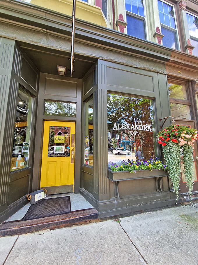 Alexandra's bright yellow door invites shoppers into a boutique experience that proves small towns do sophistication beautifully too.