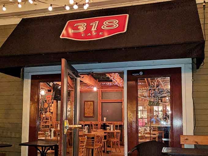 318 Cafe's welcoming storefront promises the kind of comfort food that makes you forget about counting calories entirely.