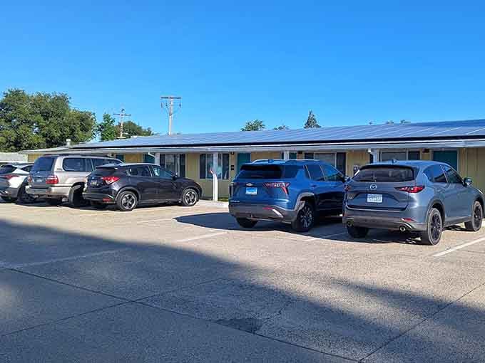 Covered parking means your car stays cool while you soak up that classic California motel experience all day.