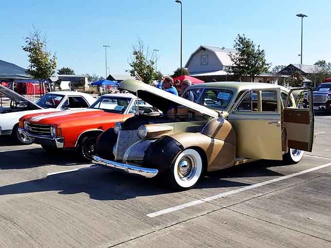 Classic cars at local events prove Forney appreciates all things vintage, not just what's indoors.