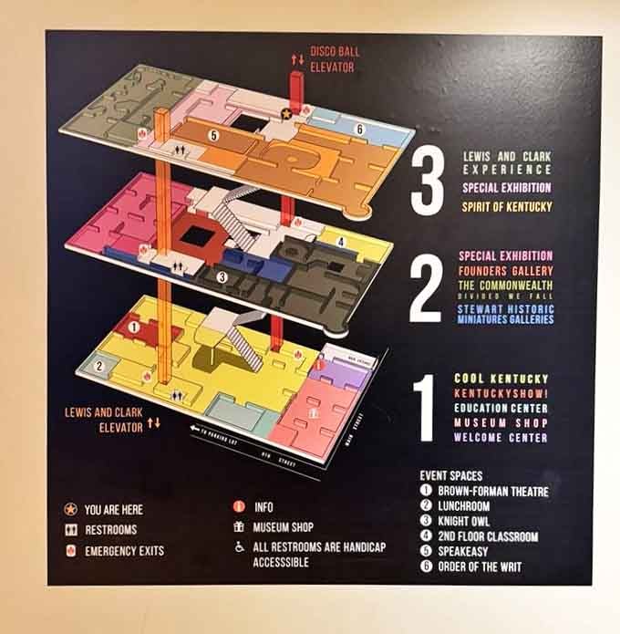 This colorful floor plan proves even museum maps can be works of art worth photographing and sharing.