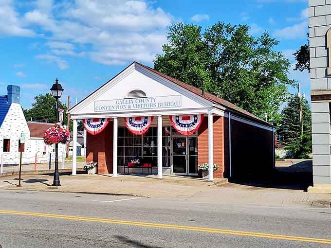 The Visitors Bureau welcomes travelers with patriotic pride, ready to share stories most Ohioans never knew existed.
