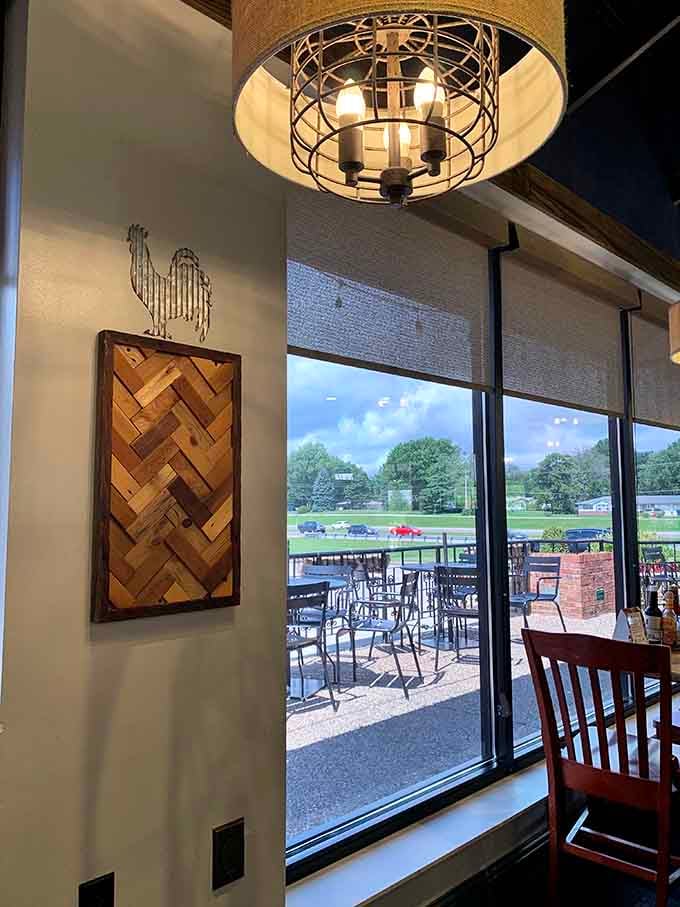 Patio seating for those perfect Missouri mornings when breakfast tastes better with a side of fresh air and sunshine.