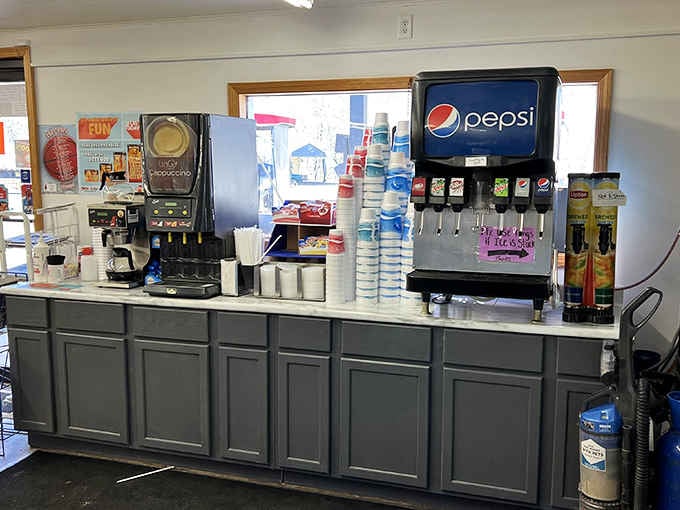 The beverage station where you can caffeinate before or after your tenderloin-induced food coma begins.