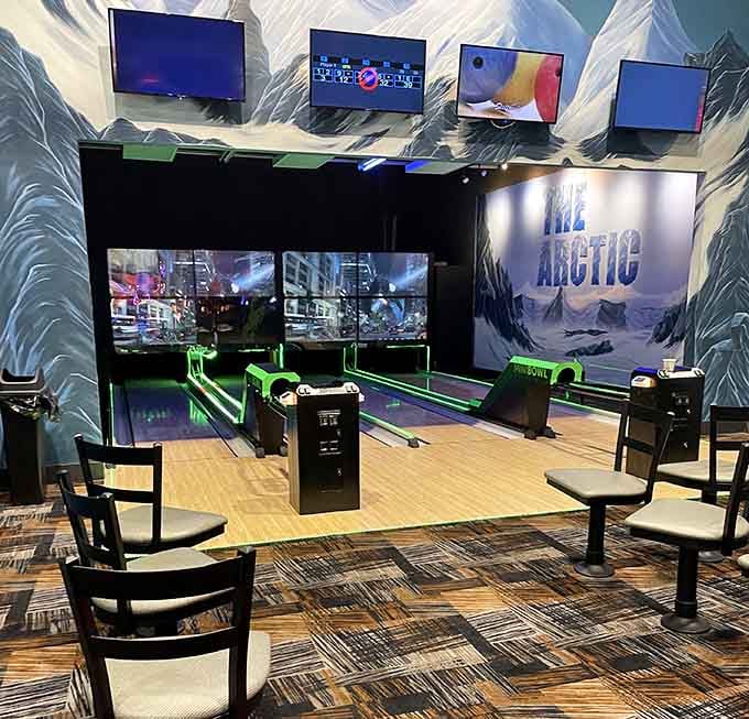 Duckpin bowling combines classic alley fun with a size that doesn't require adult-strength arms to participate.