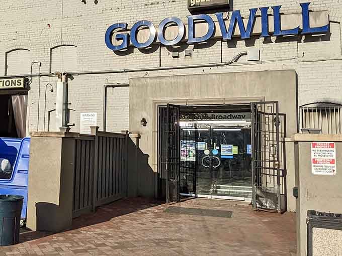 The entrance beckons from the street, promising adventures in bargain hunting that'll make your wallet actually smile back.