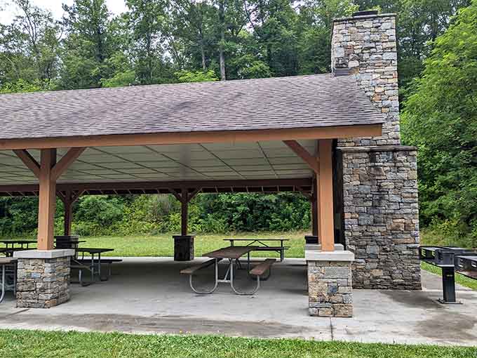 Perfect spot for a picnic lunch after conquering those trails and earning every bite of your sandwich.