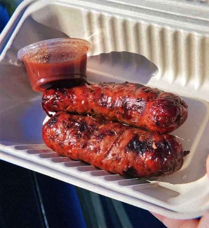 Hot links glistening with sauce and char, ready to deliver that spicy kick your weekend absolutely needs.