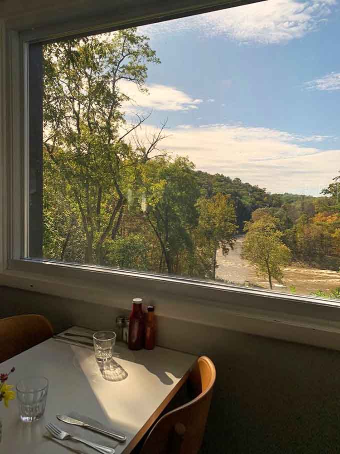 Dining with a view of rolling Catskills hills beats staring at a brick wall in the city any day.