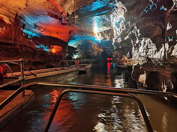 Taking a boat ride through an underground river, because walking through caves wasn't adventurous enough already.