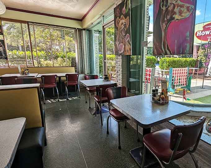 Window seats and classic booths where countless conversations have unfolded over countless cups of coffee.