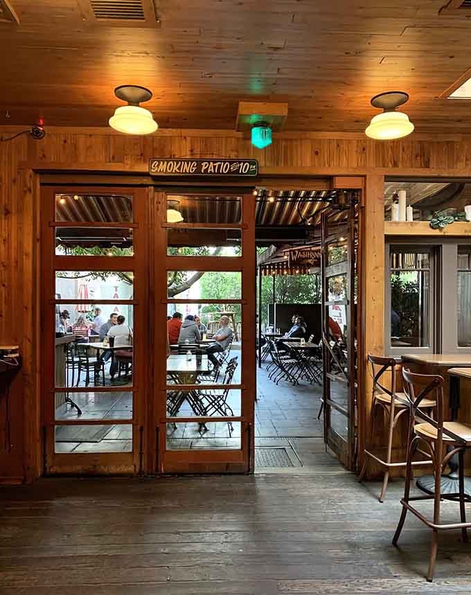 That doorway to the patio beckons like a portal to another dimension&mdash;one with excellent cocktails and outdoor seating.