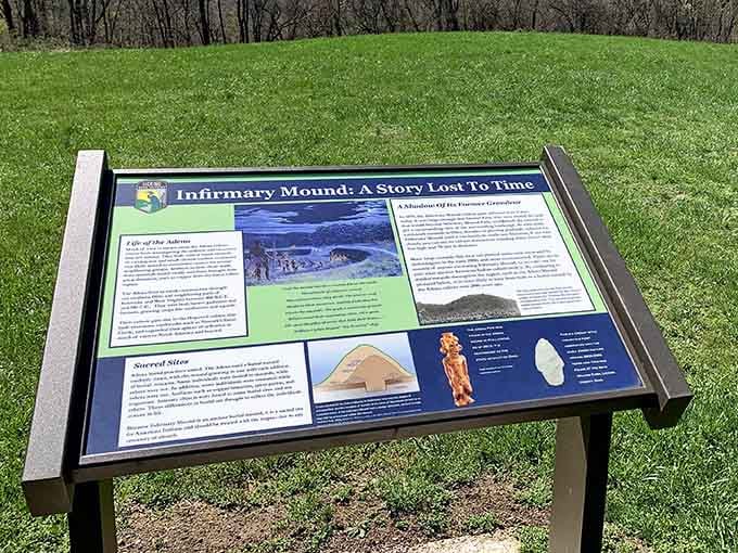 Educational markers share stories lost to time, helping modern visitors understand the remarkable people who shaped this land.