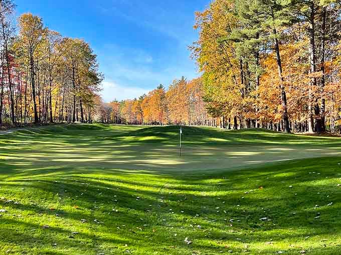 Timberstone Golf Course in autumn looks like someone painted perfection and forgot to add any flaws.