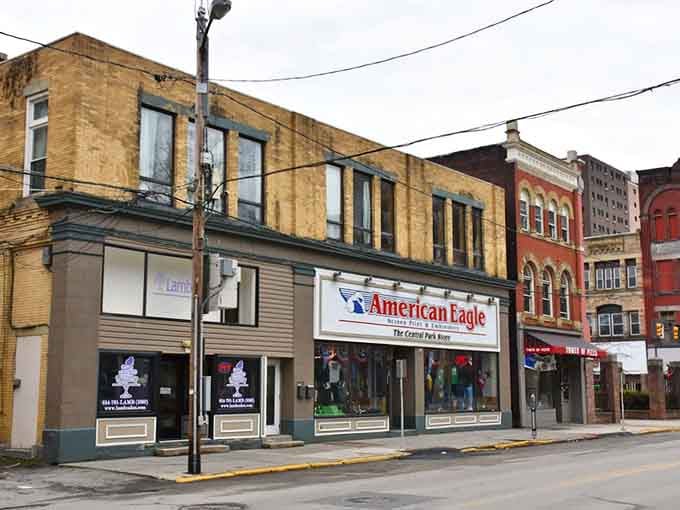 Local shops line the streets with practical goods and reasonable prices, no pretentious boutique attitude required for entry here.
