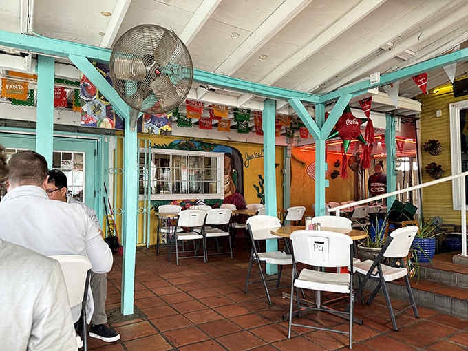 The patio seating means you can enjoy your massive breakfast tacos while soaking up that Austin sunshine.