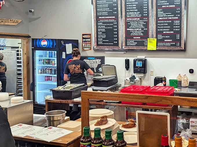 Behind the scenes, the kitchen works its smoky magic, transforming raw ingredients into finger-licking masterpieces daily.