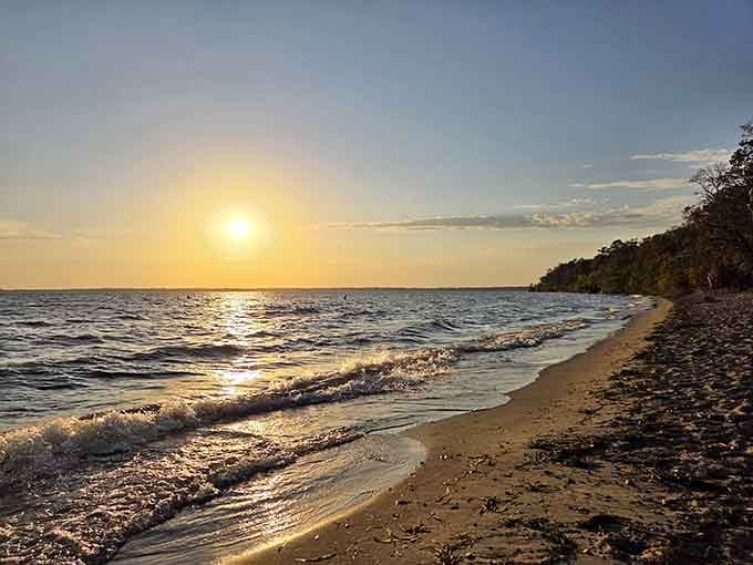 Sunset over Lake Bemidji paints the sky in colors that make you stop talking and just stare.