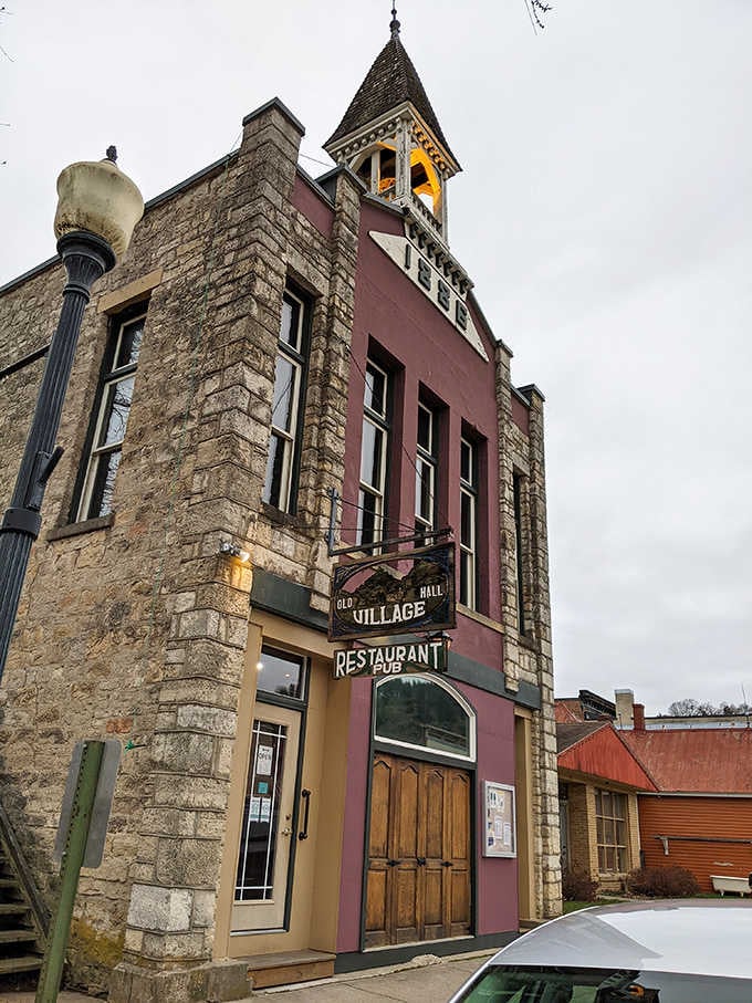 Old Village Hall Restaurant serves comfort food in a building that once governed the town, full circle.