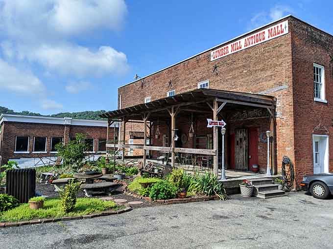 Lumber Mill Antique Mall looks like it's been collecting stories and treasures since time began its march.