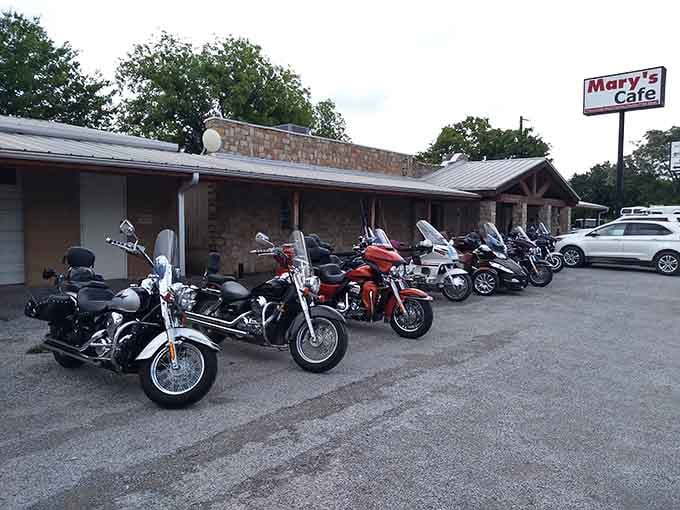 That parking lot full of trucks and cars proves people drive from everywhere for this experience.