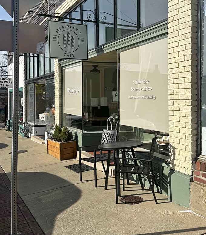 Grab a seat outside when weather permits and enjoy people-watching with your towering sandwich as the perfect companion.