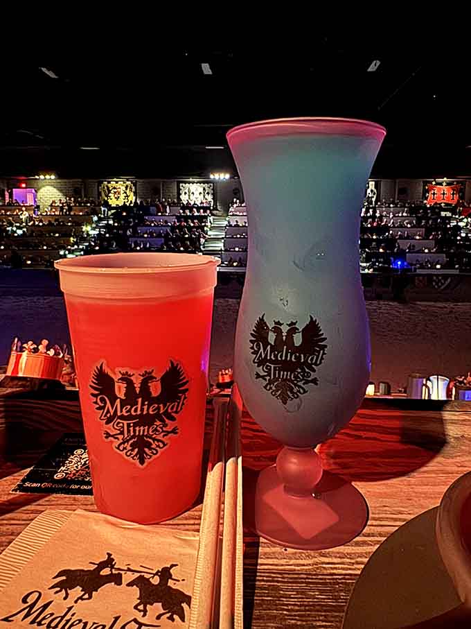 Color-changing goblets add theatrical flair to your beverages, because even drinks deserve some medieval magic and drama.