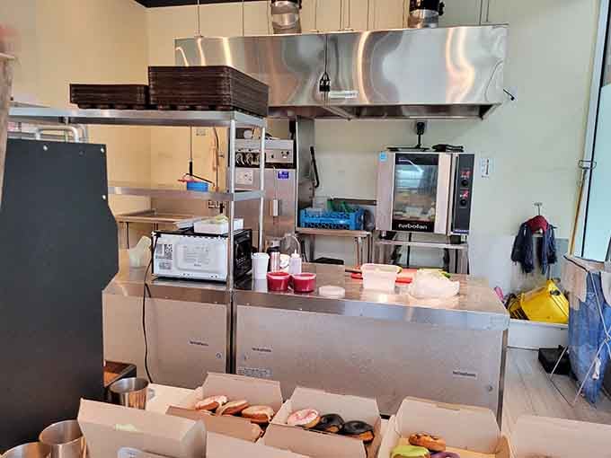 Behind the scenes where the magic happens, stainless steel and fresh ingredients transform into those bubble-ringed beauties you crave.