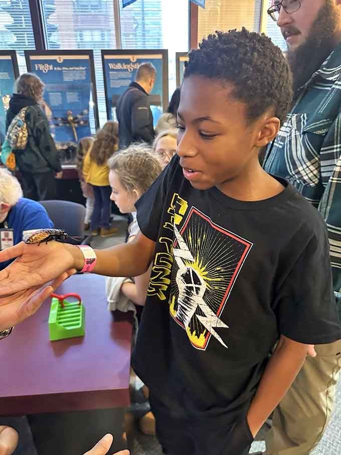 Young visitors get hands-on experiences that prove learning can be thrilling when you're holding actual creatures in your palm.