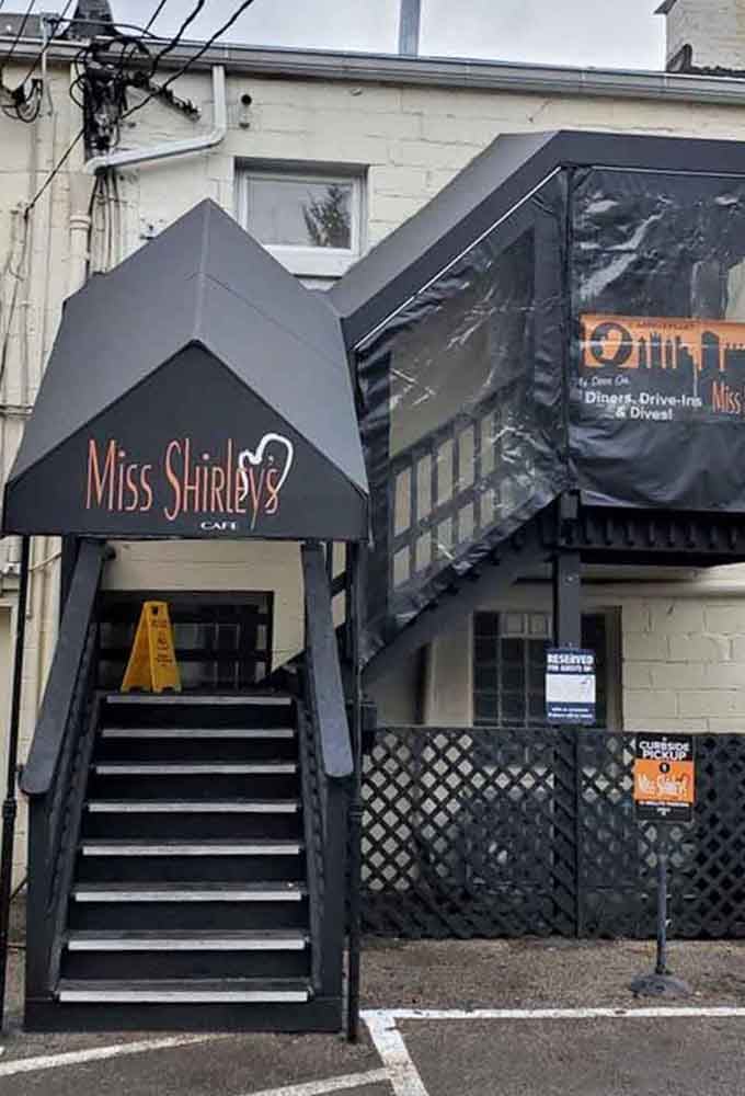 Even the back entrance has character, inviting you into a world of breakfast excellence.