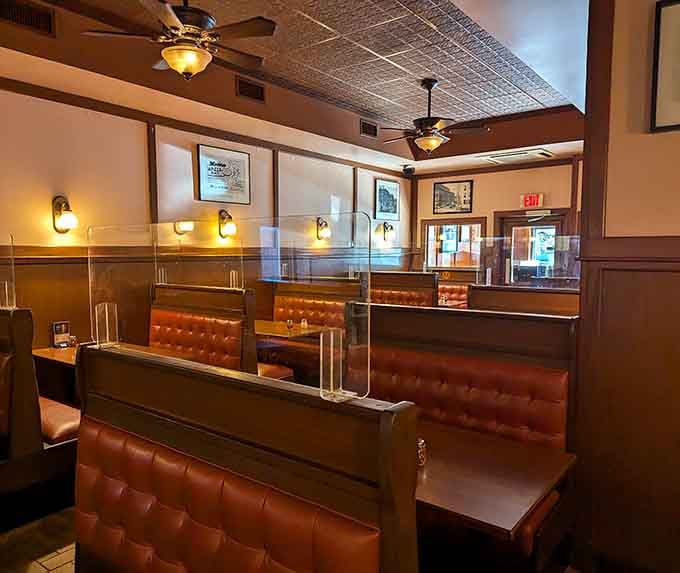 Those tufted booths have witnessed countless pizza celebrations, first dates, and family traditions over the decades.