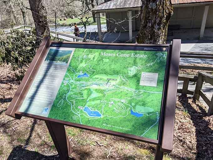 Trail maps that actually make sense, a refreshing change from hieroglyphics masquerading as helpful signage everywhere.