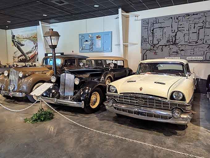Classic sedans lined up like distinguished gentlemen at a reunion, each with tales to tell.