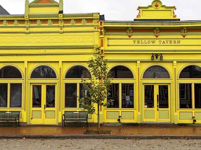 The Yellow Tavern isn't subtle about its color choice, and honestly, we respect the commitment.