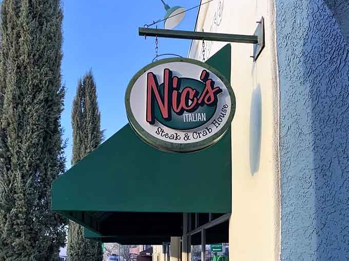 The retro signage outside promises classic Italian-American dining, and the inside absolutely delivers on that promise.