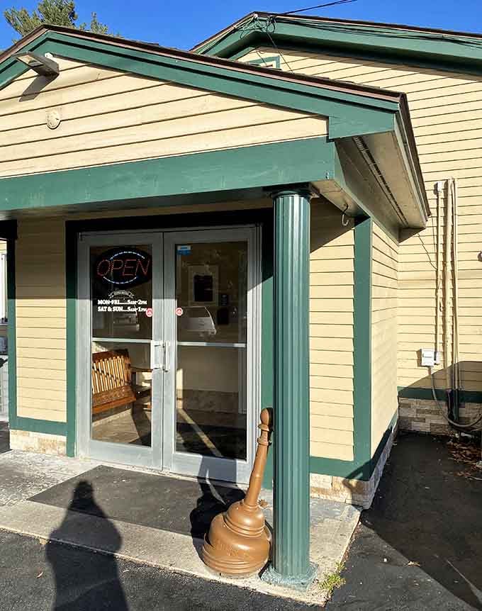 The entrance to pancake paradise, where humble appearances hide portions that could feed a small army battalion.