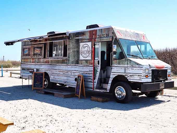 Food trucks on the beach mean you can satisfy cravings without leaving paradise or changing out of sandals.