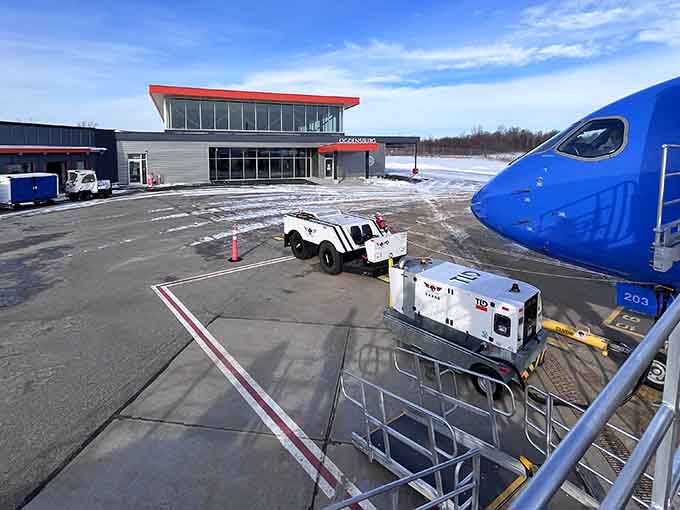 Ogdensburg International Airport connects this border town to the wider world, proving small doesn't mean isolated.