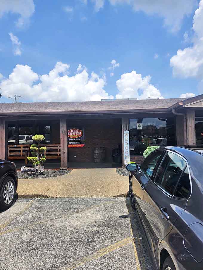 The sunny exterior promises good things inside, like a present you can't wait to unwrap and devour.