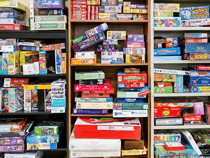 Board games and puzzles stacked high promise family game nights without the hefty price tag attached.