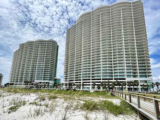 These stunning beachfront towers offer that lock-and-go lifestyle perfect for retirees who still want to travel but always come home.