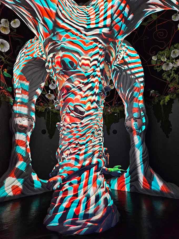 This elephant's stripes suggest it might be having an identity crisis with zebras.