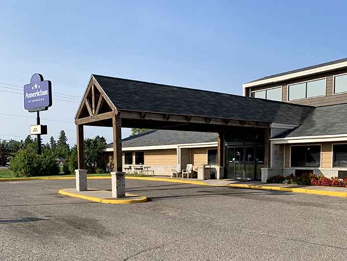 AmericInn provides comfortable lodging for adventurers who need a cozy place to rest those tired treetop-climbing muscles tonight.