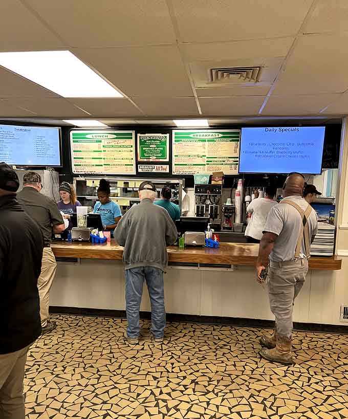 Real people ordering real food, which is basically the highest compliment any restaurant can receive.