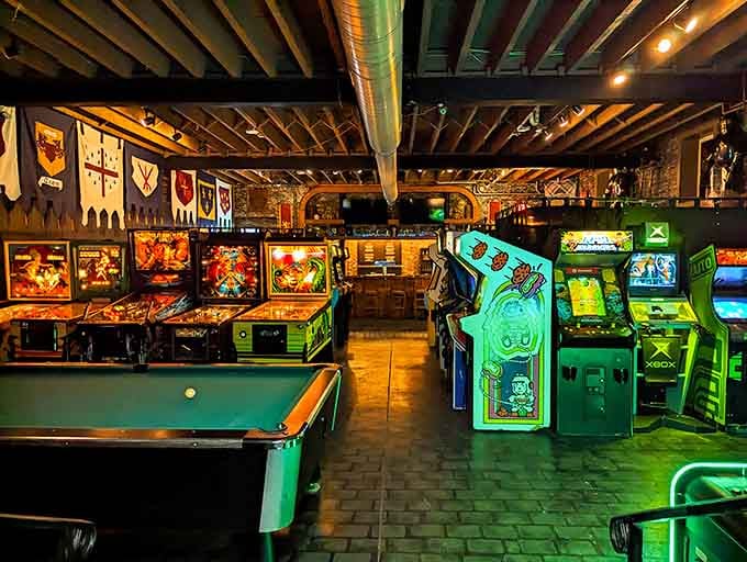 Fun Dungeon combines pinball, pool, and nostalgia into one glorious basement of grown-up playtime.