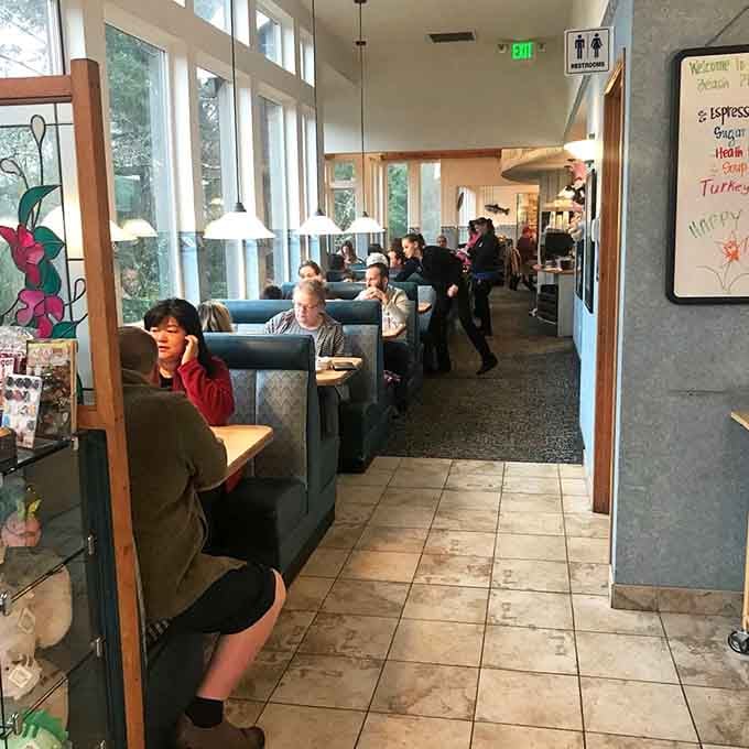 Full tables and happy diners create that bustling energy that tells you you've found something special worth waiting for.