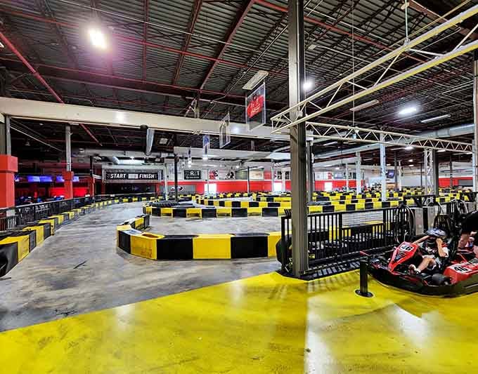 The full track layout reveals just how much real estate is dedicated to your need for speed.