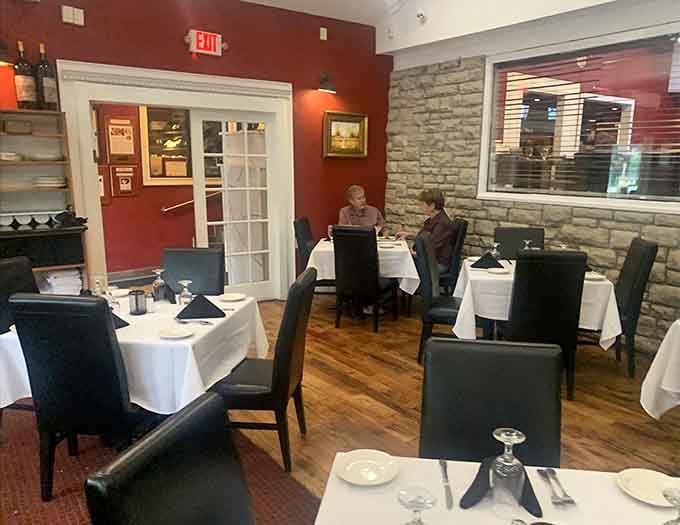 Real diners enjoying their meal in this intimate setting&mdash;proof that the Red Fox delivers on its date night promises.